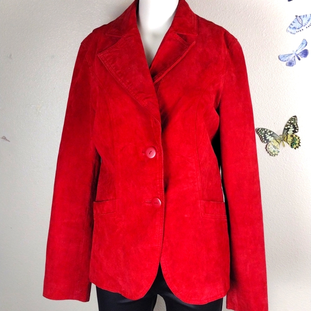 Mark Alan Red Suede Vintage Jacket - Gem